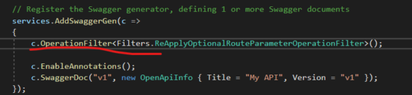 Optional Route Parameters With Swagger And Aspnet Core